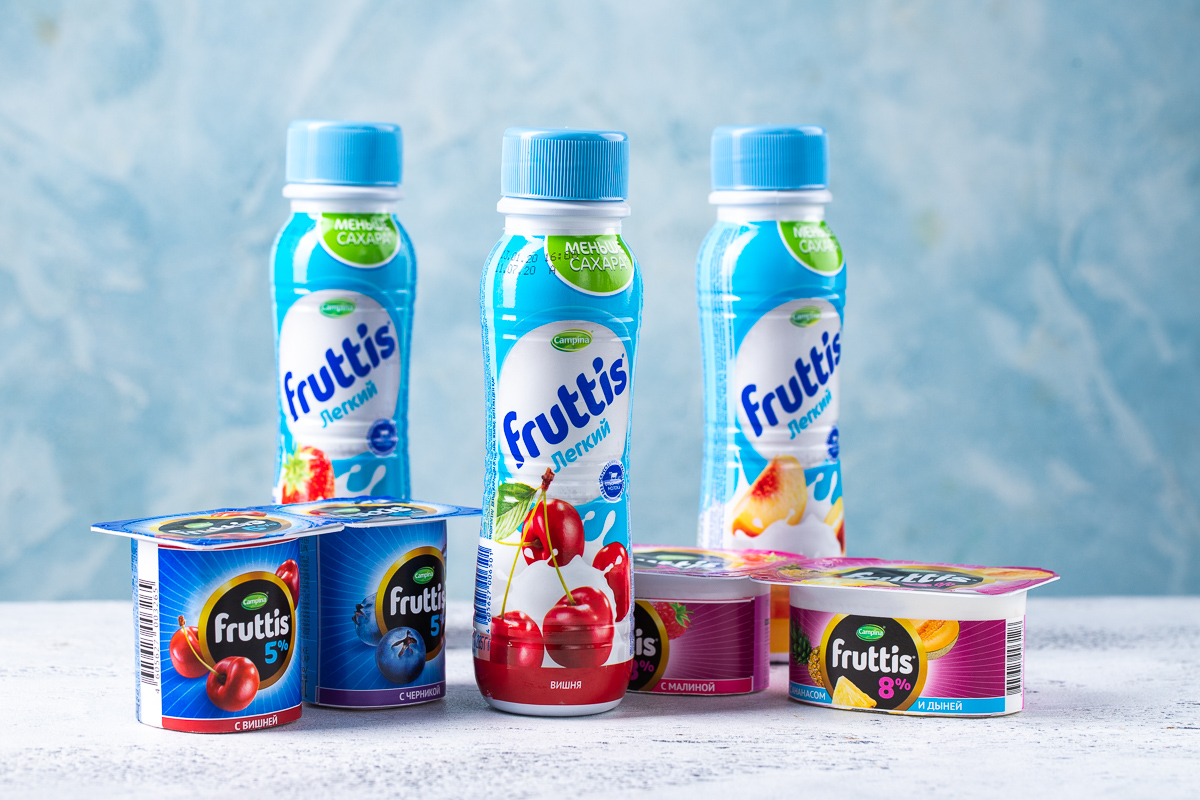 Интересное на полках: йогурты Fruttis и «Нежный» от Campina — Zira.uz