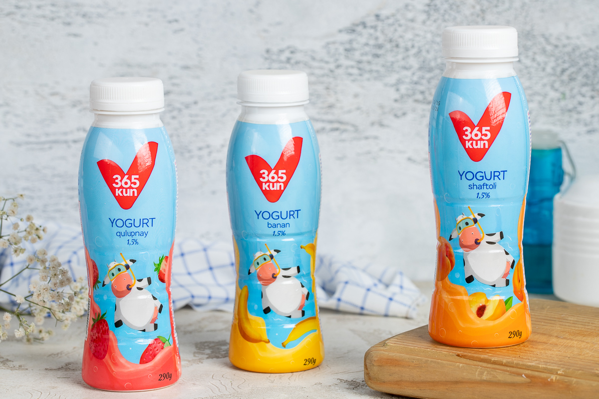 Интересное на полках: питьевые йогурты, кефир и катик от 365kun — Zira.uz